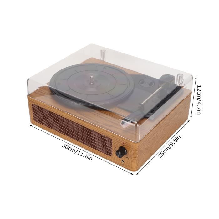 SALALIS Tourne-disque Phonographe rétro à platine vinyle à 3 vitesses ...