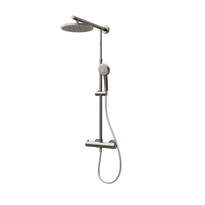 Schulte colonne de douche aspect inox avec thermostat intégré, 42x92 cm ...