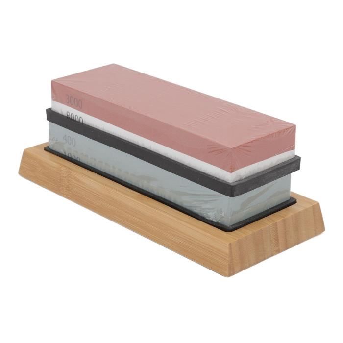 Pierres à aiguiser SONEW - Double face de qualité supérieure pour aiguiser les couteaux - Grain ...