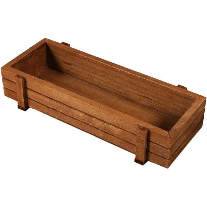 Pot De Fleurs En Bois, Boîte De Pot De Fleurs Et De Fleurs | Pot De ...