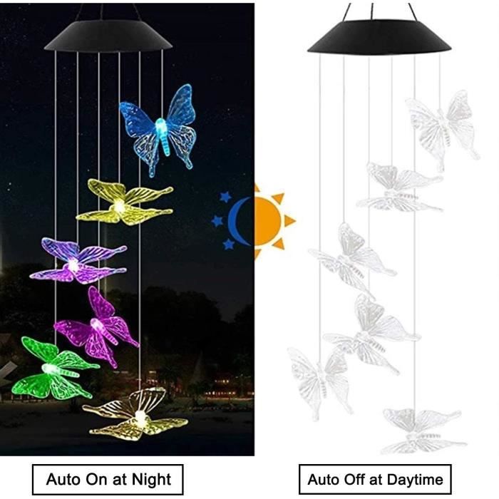 BORNE SOLAIRE ,Cleared Butterfly-1 PC--Carillons éoliens solaires en ...