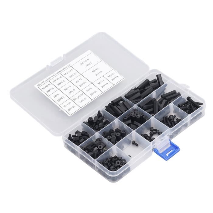 Entretoise de vis hexagonale 320 Pièces Vis Hexagonales Entretoise M3 ...