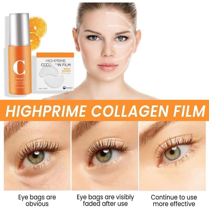 Highprime Collagen Film & Mist Kit, Collagen Soluble Film, Dermance ...