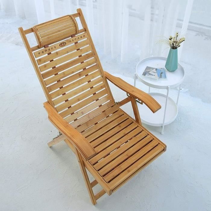 Transat Bambou Fauteuil Pliant Accueil Loisirs Transat De Jardin Mature ...