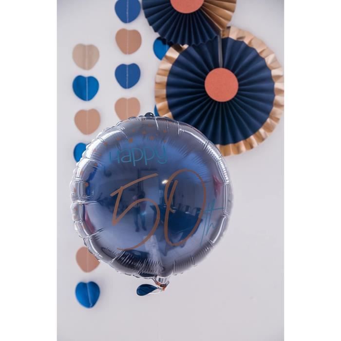 Ballon Gonflé à l'hélium Elegant True Blue 40 Ans - 45cm.[G1841 ...