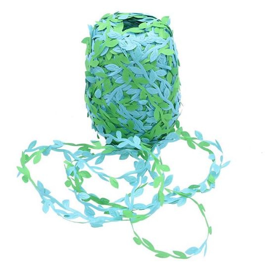 F11-Rouleau de ruban en forme de cuir chevelu, feuilles vertes ...