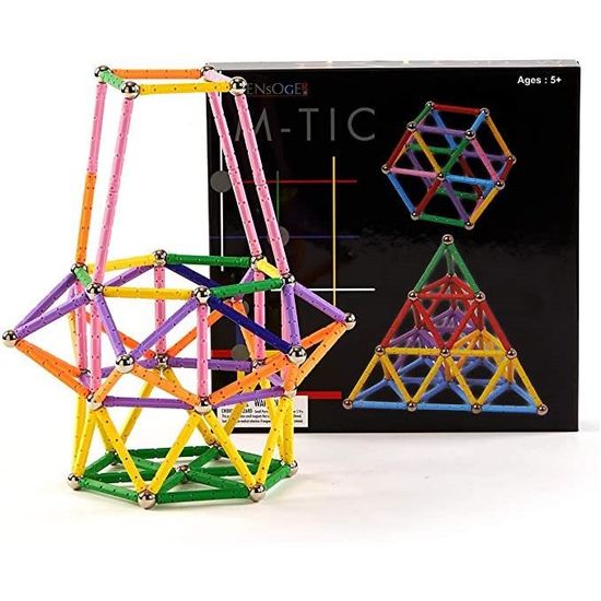 Blocs de Construction Magnétiques - AMOUNE - 156 Pièces - Jouets ...
