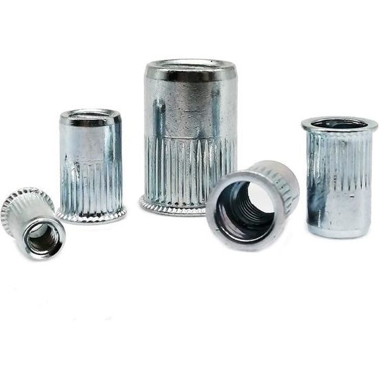Écrou à Riveter 10-20 Pièces M3 M4 M5 M6 M8 M10 M12 en Acier Au Carbone ...