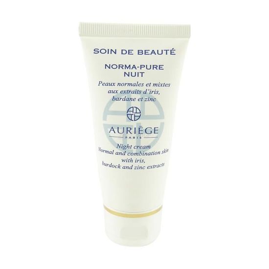 Auriège - Norma-Pure - Crème de nuit - peaux normales et mixtes - Zinc -50ml - Cdiscount Au ...