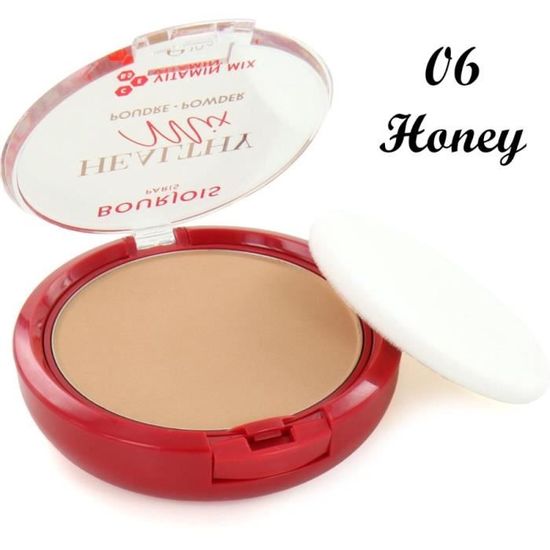 Poudre Pressée - BOURJOIS PARIS - Healthy Mix - Teinte Honey 06 - Tous ...