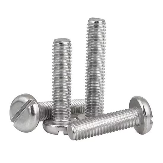 Vis Machine À Tête Ronde Fendue En Acier Inoxydable Vis À Métaux ...