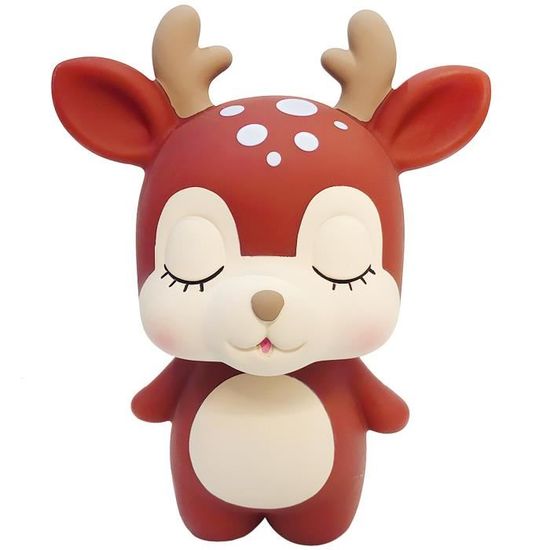 Piece - Monnaie Creative Resin Coin Piggy Bank Cartoon Deer Piggy Bank ...