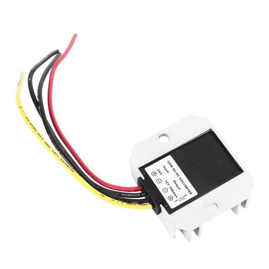 Convertisseur Buck - EJ.LIFE - DC 24V à DC 12V - 10A - Aluminium - Utilisation Extérieure ...