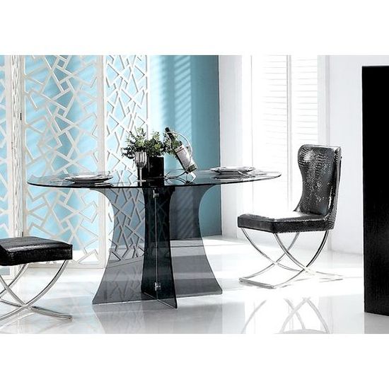 Table à manger Roy transparent - Table design r… - Cdiscount Maison