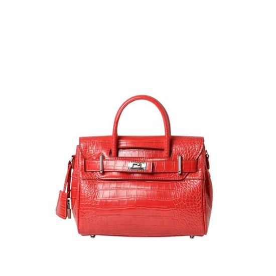 Sac a main Pyla Rythme Mac Douglas Ref 59635 Rouge Croco Mini 24*19*11 ...