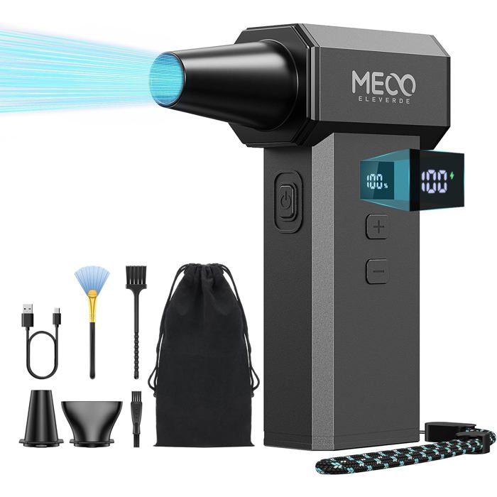 MECO ELEVERDE Souffleur Air Comprimé, 220.000 TR/Min, 100 vitesses et ...