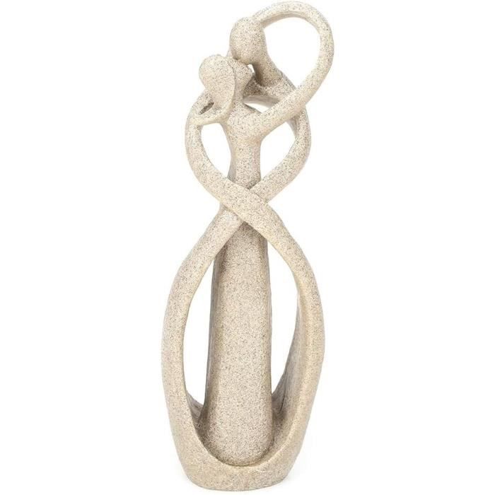 Statue De Grès, Modèle De Couple D'Amoureux De Baiser De Grès Fait À La Main, Sculpture ...