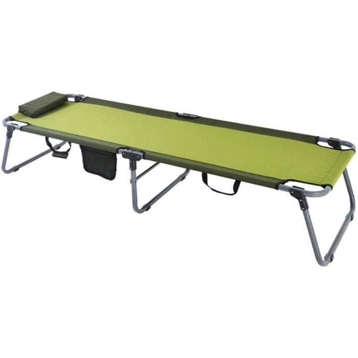 Camping lit for adultes, Ca e de portable, pliant Recliner Guest, Lit ...