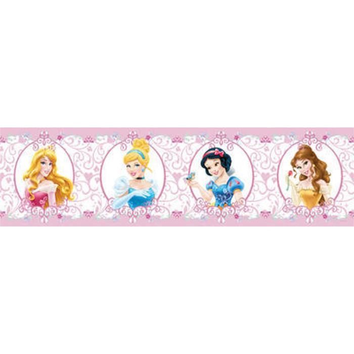 Frise - Disney - 4 Princesses - Rose - 5m de long - Motif enfant ...