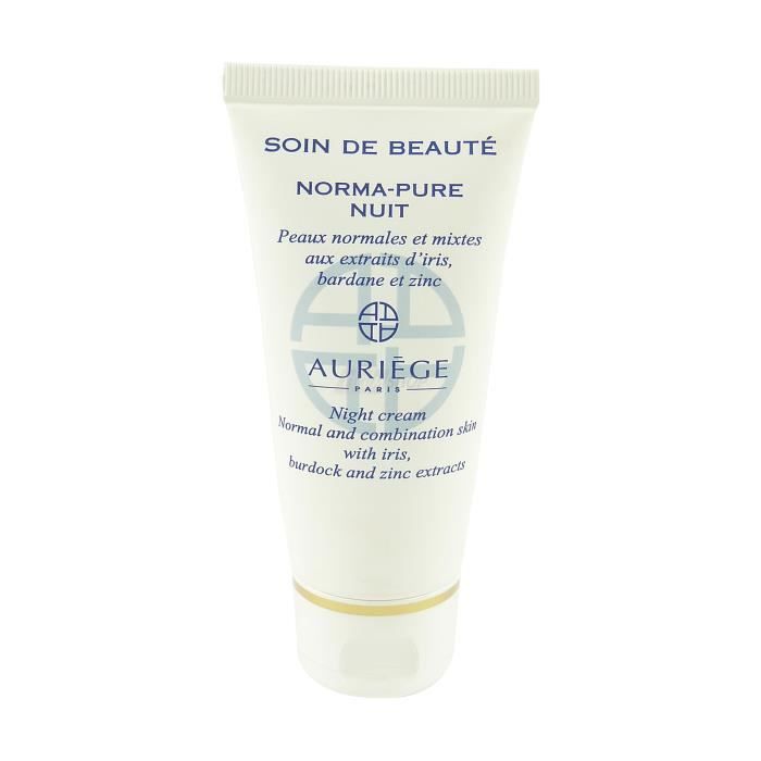 Auriège - Norma-Pure - Crème de nuit - peaux normales et mixtes - Zinc ...