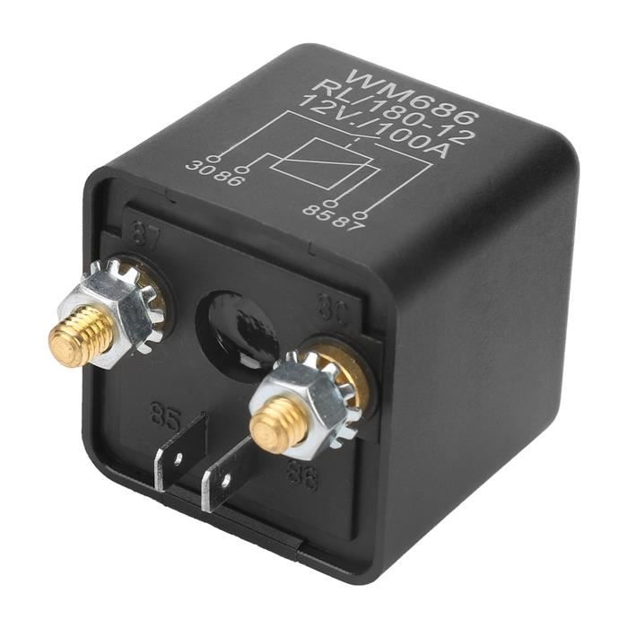 Cikonielf Car Relay Starter Relay WM686 12VDC 100A 4 Pin ON/OFF Car ...