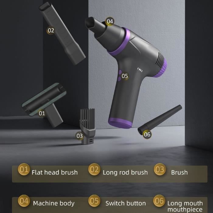 ETO--Dépoussiéreur Aspirateur à main charge sans fil 17000Ка ...