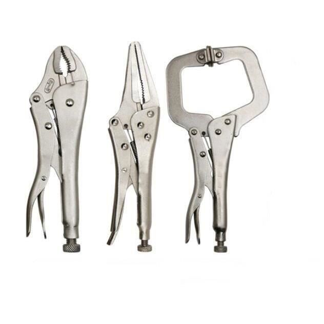 Pinces-étaux,Lot de 3 pinces de verrouillage,pince à etau,1 pince en ...