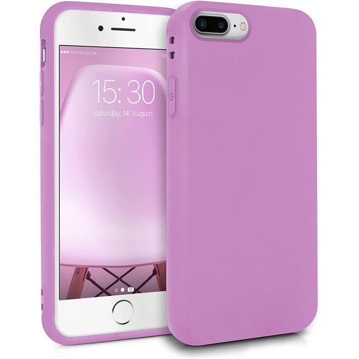 Coque Silicone Apple iPhone 7 Plus - 8 Plus TPU Souple Extra Fine Coloré Anti Choc et Rayures ...