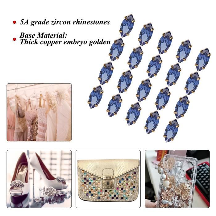 HURRISE Couture de 20Pcs en de Couture Griffe Dorée Accessoires DIY de ...