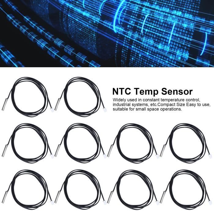 10 pièces capteur de thermistance NTC Temp température sonde 5x25mm ...