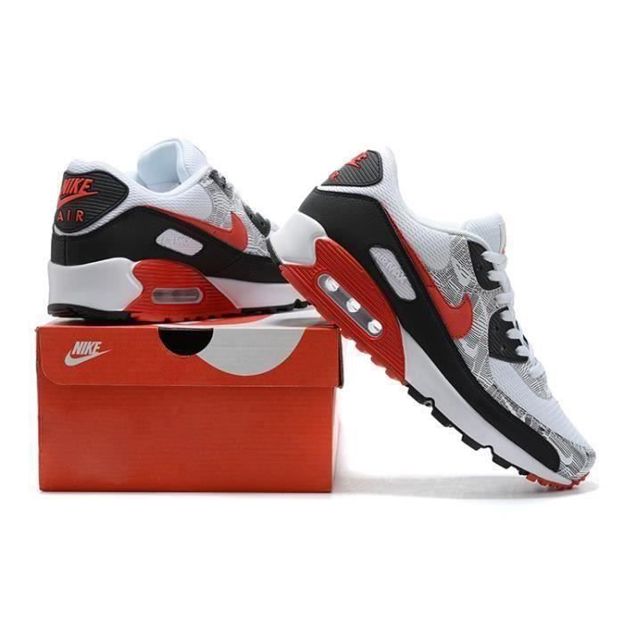 Basket NIIKKE Airs mmax 90 Rtro lgant Low gang mouvement Chaussures 8986-13 white black red ...