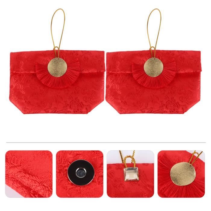 2pcs mariage cadeau sac de polyvalent chinois style de bonbons de ...
