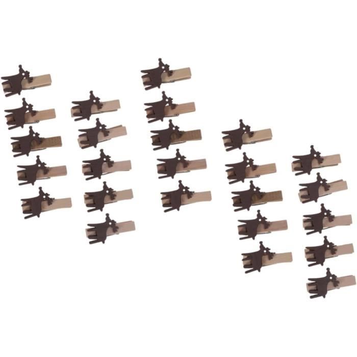 25Pcs Mini Pinces À Linge Cartes Notes Pinces À Linge Photo Épingle ...