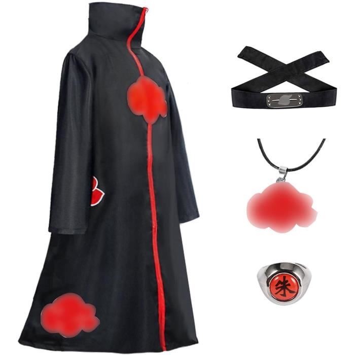 Itachi Cape Cosplay Itachi Cos Deguisement Bandeau Bague Collier Ninja ...