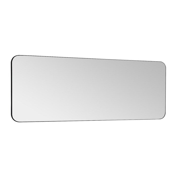 Miroir de salle de bain rectangle contour noir - 140x50 cm - DEMETRIA ...