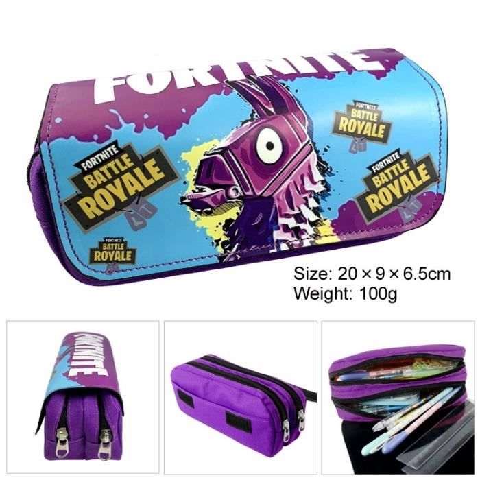Fortnite Trousse, Double-Layer Grande Capacité Sac à Stylos Trousse à ...