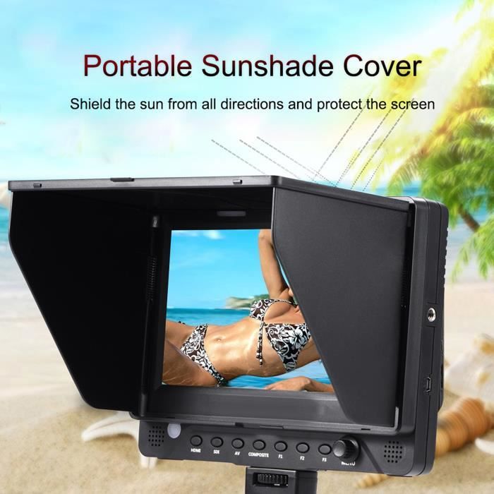 YOSOO Moniteur de caméra Video Camera Monitor ,7' 4K HD 1024 x 600 SDI ...