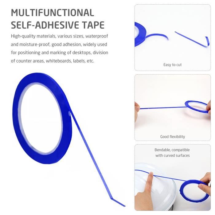 5 Rouleaux De Ruban De Positionnement Rapide Bleu Mylar Ruban De ...