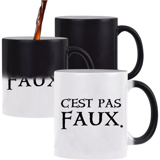 Mug Magique Référence Kaamelott C'Est Pas Faux Karadoc Perceval | Tasse Qui Change De Couleur ...
