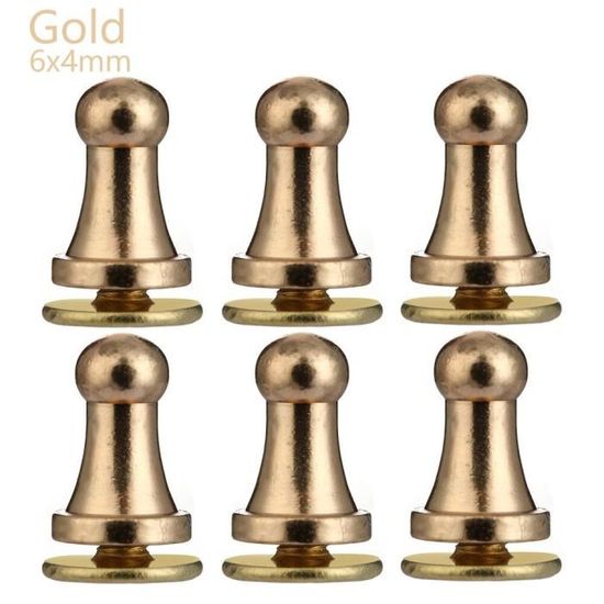 Rivets,10 pièces cuivre rond vêtement Rivets moine tête vis laiton clou ...
