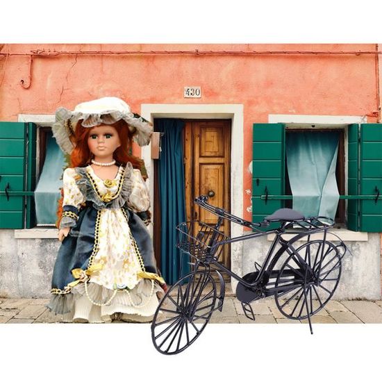 CHR® Jouet 1:12 Miniature Vélo En Métal Vélo Maison De Poupée Dollhouse ...