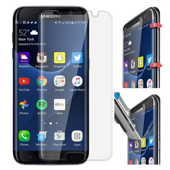 Vitre de protection en Verre Trempé pour SAMSUNG GALAXY S7 EDGE Film ...