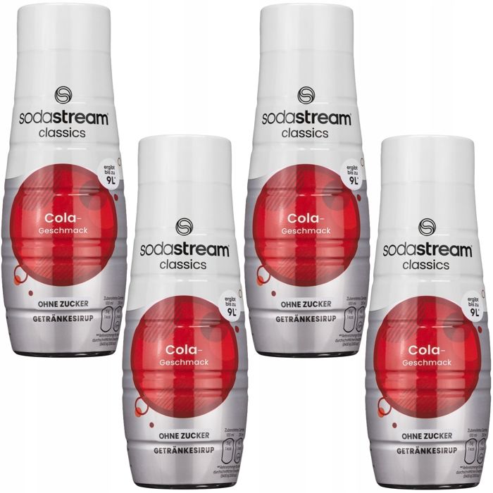 Sirop pour soda - SodaStream - Cola Sans Sucre 440ml x4 - Concentré ...