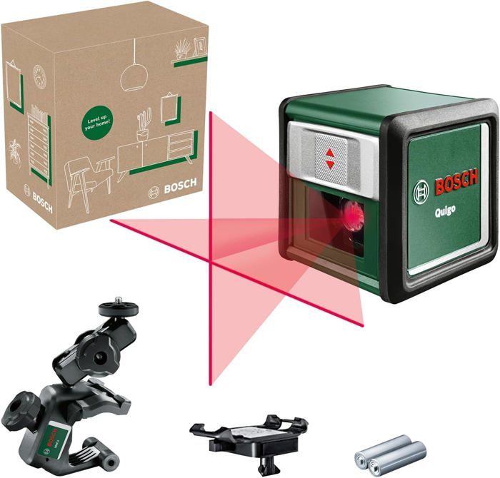 Bosch Home and Garden laser lignes Quigo avec pince universelle MM 2 ...