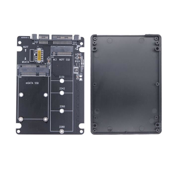 Coquille de planche - Adaptateur M2 SSD mSATA vers USB, boîtier mSATA M.2 NGFF mSATA SSD vers ...