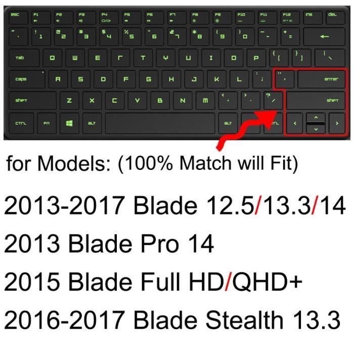 Lame 12,5 13,3 14-Juste de clavier en silicone pour ordinateur portable ...