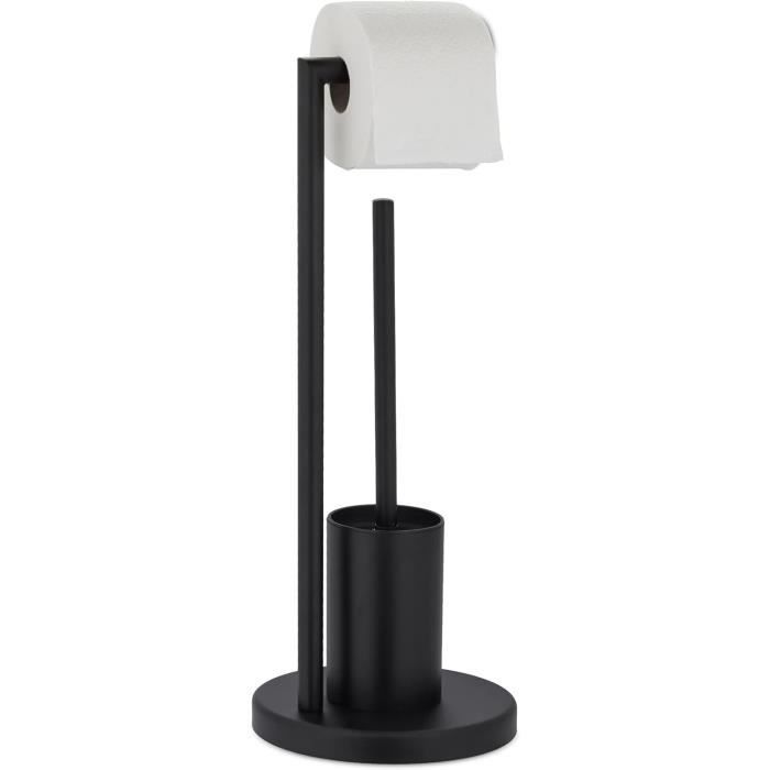 Serviteur Wc, Non Fixe, Support Pour Papier Toilette, Brosse Et Porte ... Serviteur Wc, Non Fixe, Support Pour Papier Toilette, Brosse Et Porte ...