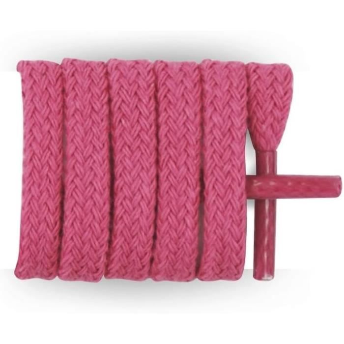 Lacets Baskets Lacets Plats Et Fins Coton 70Cm[n18233] Rose Litchy ...