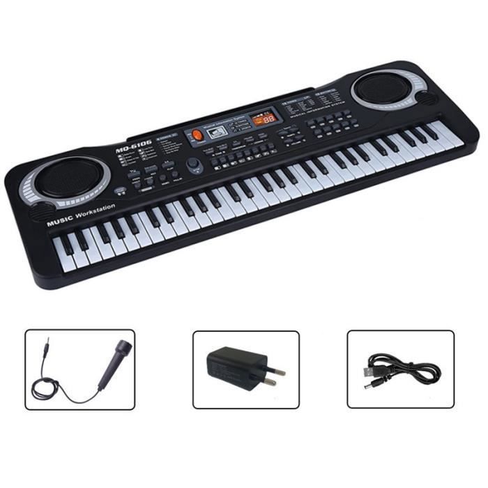 Clavier électronique - KENLUMO - 61 touches - Jouet musical - Développe ...