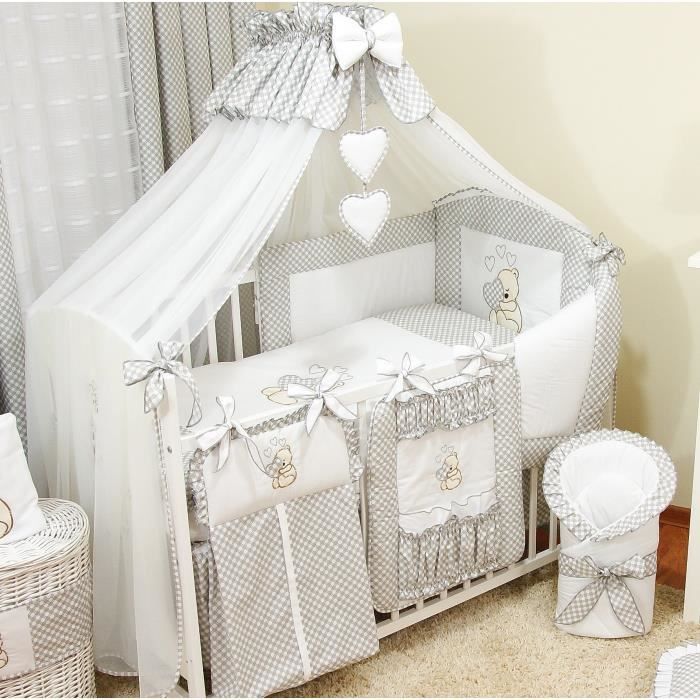 Moustiquaire de lit bébé XXL Ciel avec support Grande Taille Cœurs ...